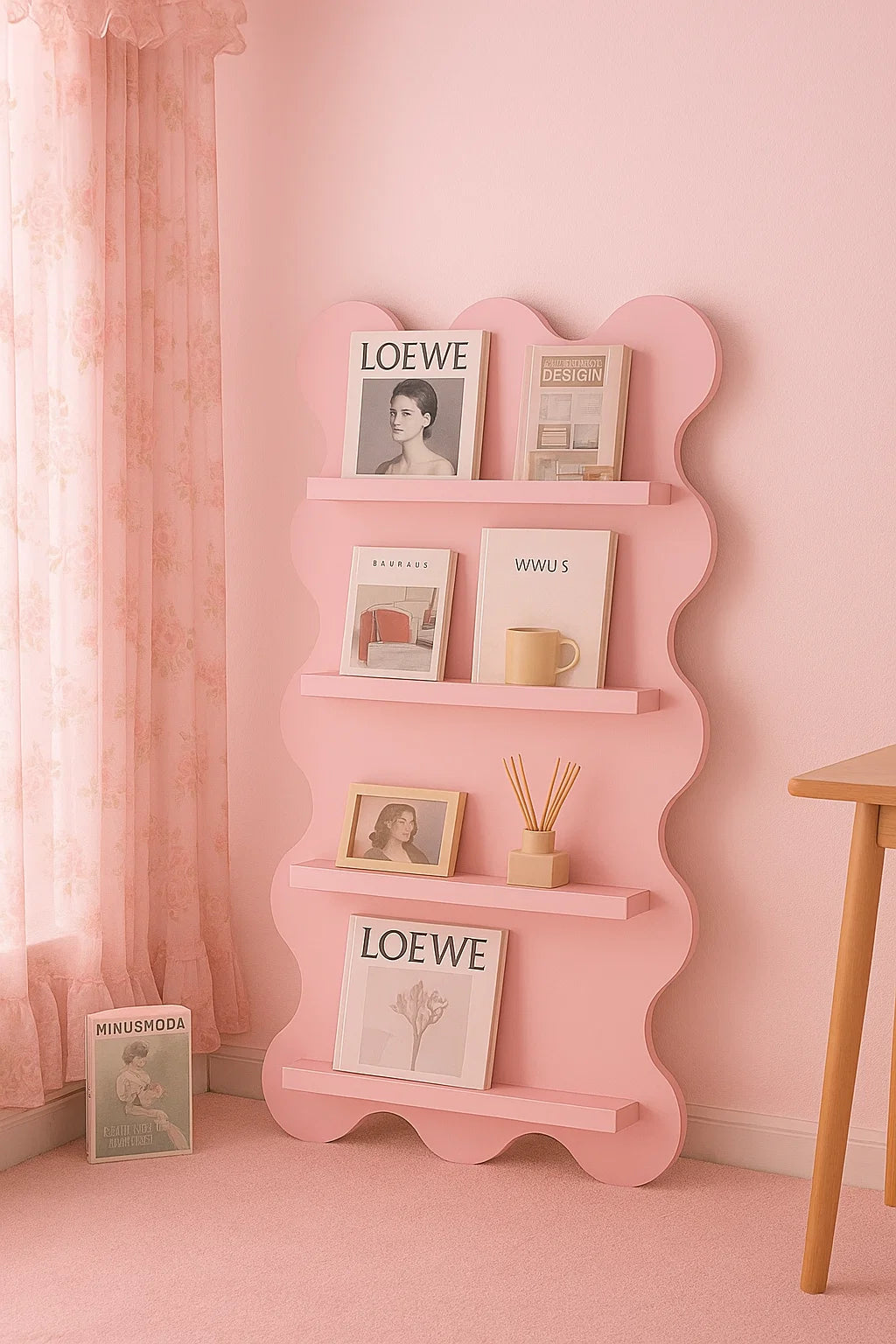 Wave Bookshelf – Cozy Spaces